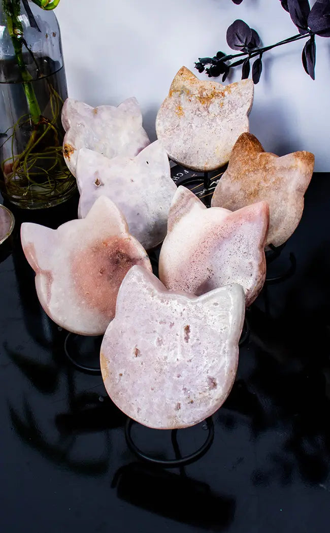Large Pink Amethyst Cats | Shop Crystals Australia