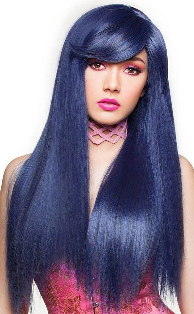 Rockstar Wigs | Lolita Doll Blue Black Wig