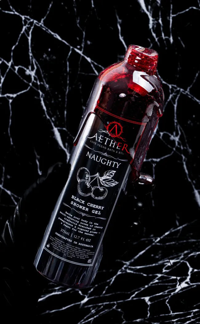 Naughty Black Cherry Shower Gel By Aether Naughty Black Cherry Shower Gel By Aether