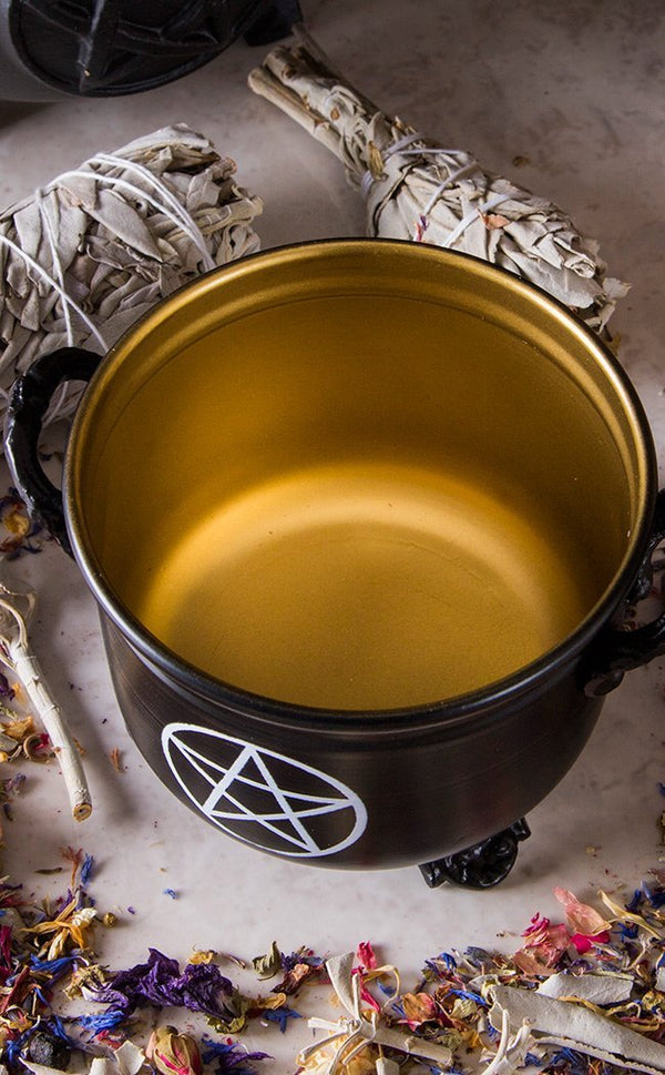 Pentacle Incense Cauldron