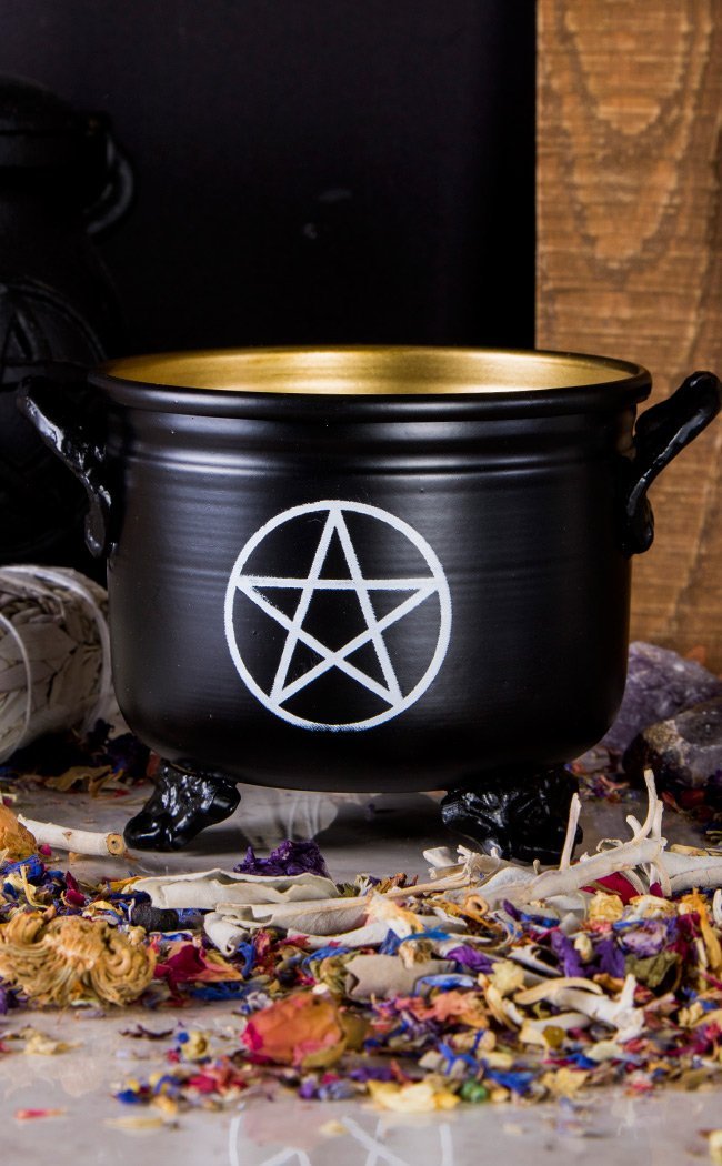 Pentacle Incense Cauldron