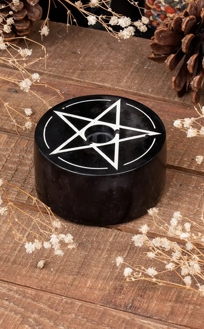 Pentacle Spell Candle Holder