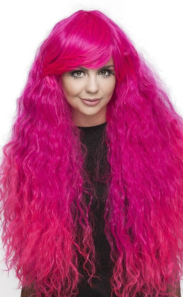 Rockstar Wigs | Alana Long Wavy Hot Pink Wig