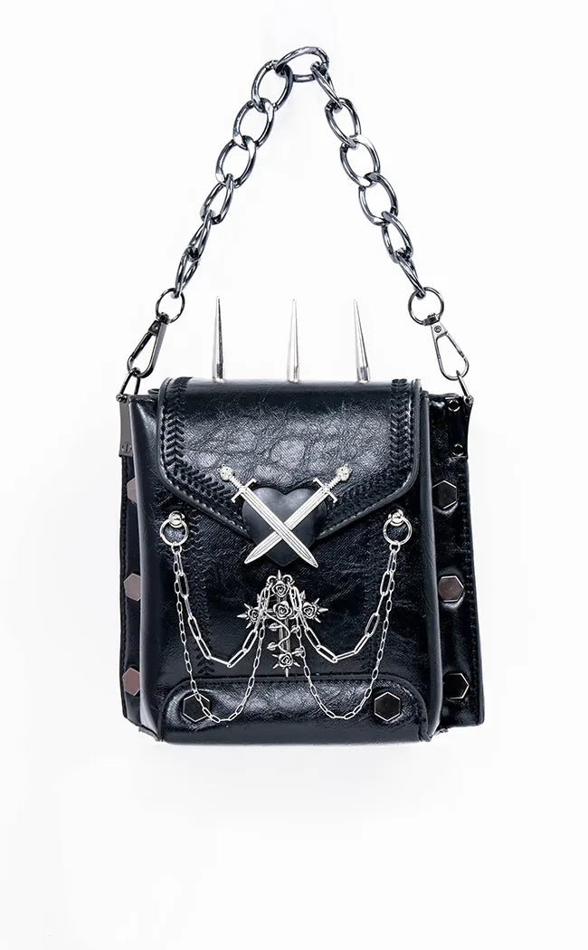 Reliquary Spiked Handbag | Shop Goth Bags, Wallets & Purses Australia