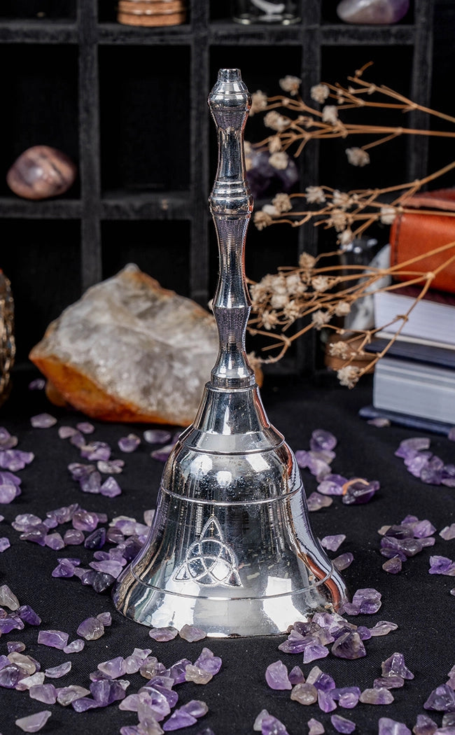Silver Ritual Bell | Tiquetra Design Witchy, Wicca & Pagan Ritual Tool