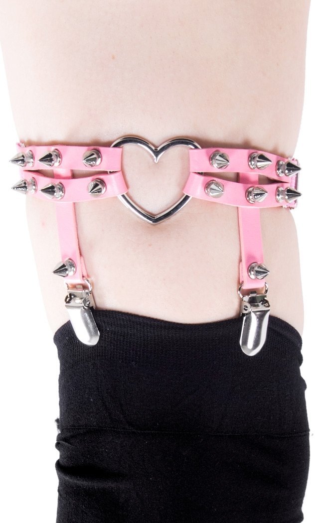 Spike Heart Garter | Pastel Goth Accessories | Alt Fashion Australia