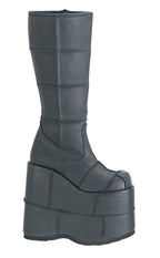Demonia STACK-301 Black Vegan Platform Boots | Gothic Shoes Australia