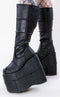 Demonia STACK-301 Black Vegan Platform Boots | Gothic Shoes Australia
