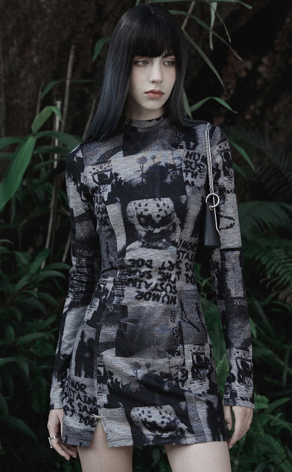 Tabloid Fodder Dress | Shop Punk Rave Alt Clothing - Tragic Beautiful
