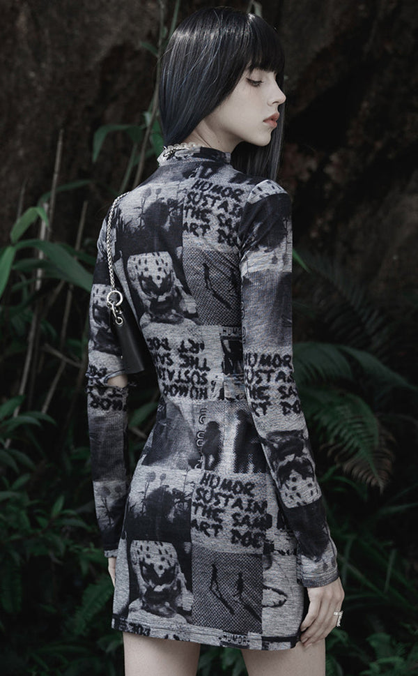 Tabloid Fodder Dress | Shop Punk Rave Alt Clothing - Tragic Beautiful