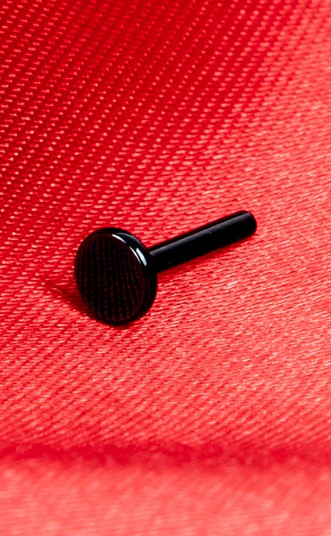 Titanium Internally Threaded Jewellery Back [Black]