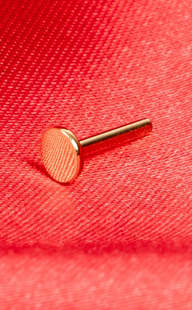 Titanium Internally Threaded Jewellery Back [Gold]