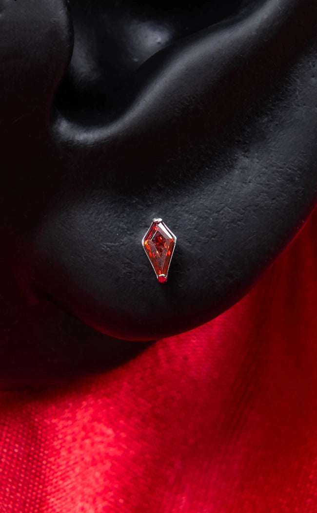 Titanium Internally Threaded Top | Diamond [Red]