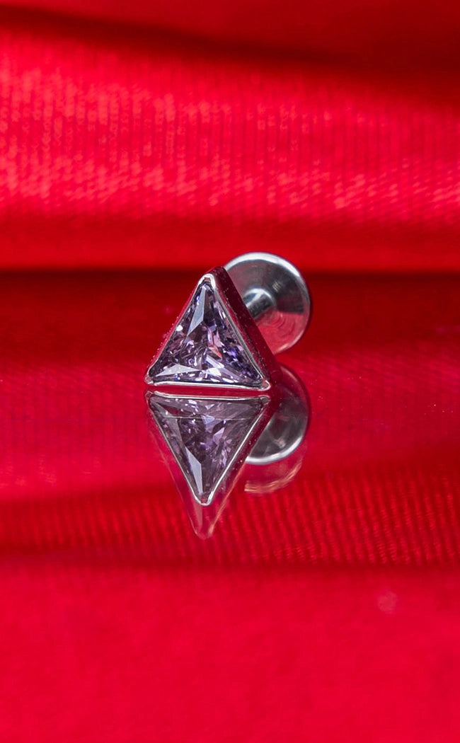 Titanium Internally Threaded Top | Prism [Amethyst]