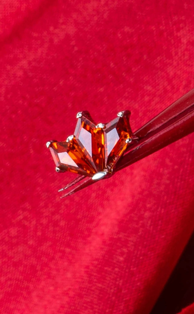 Titanium Threadless Top | Diadem [Red]