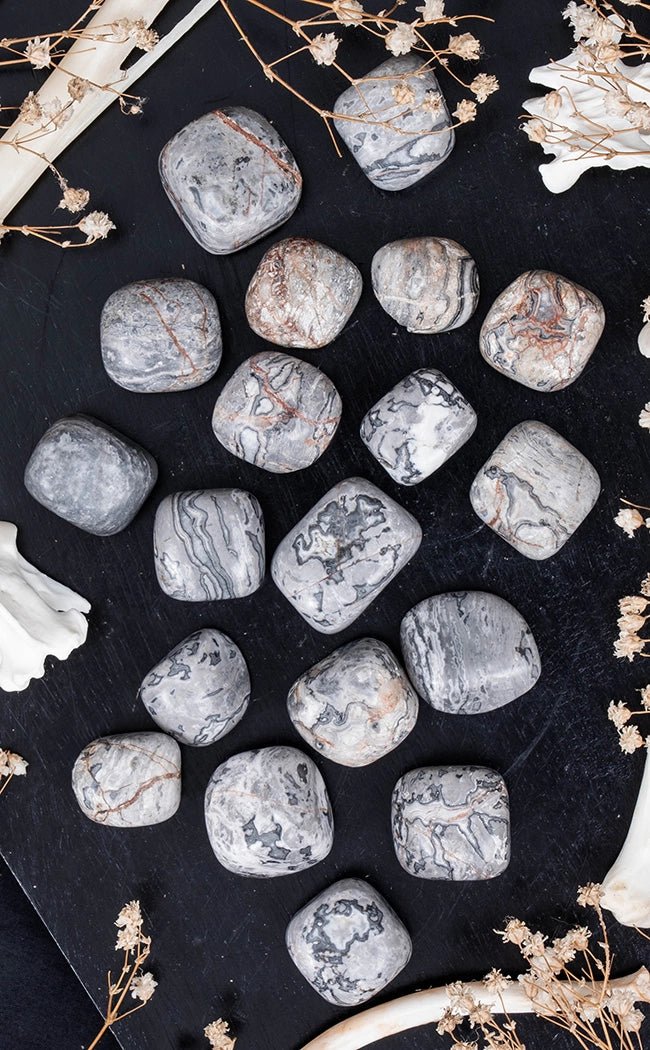 Tumbled Stones | Map Stone Jasper