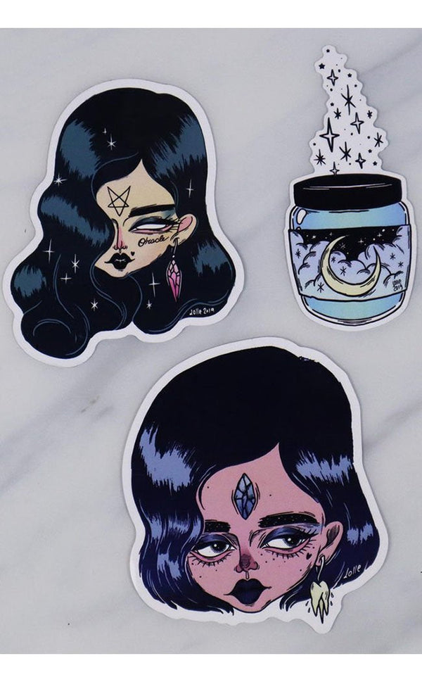 Lunar Tides Australia | Witch Gang Sticker Pack | Witchy Gothic Gifts