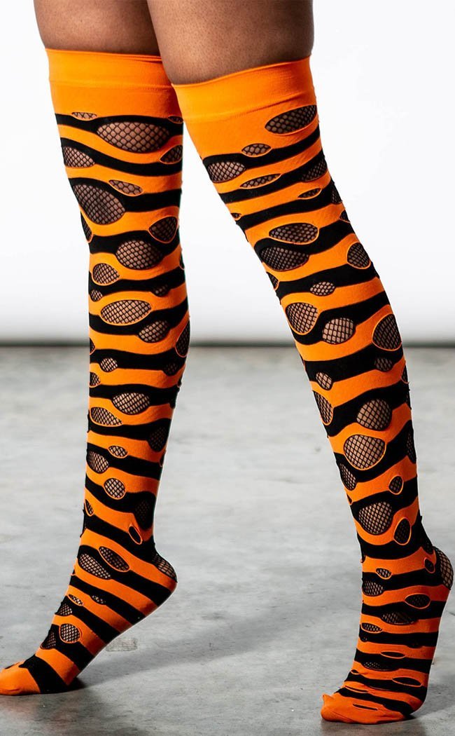 Wretched Soul Distress Socks | Killstar Australia | Alt Goth Clothing
