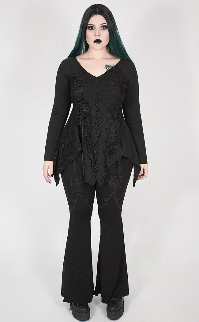 Punk Rave Australia | Alchemist Velvet Flares | Plus Size Clothing