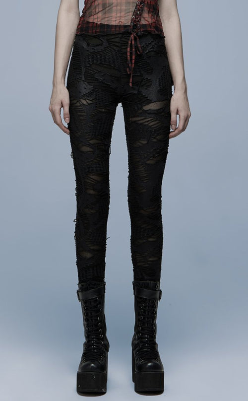 All Torn Up Leggings | Punk Rave Australia | Alt Nu Goth Clothing