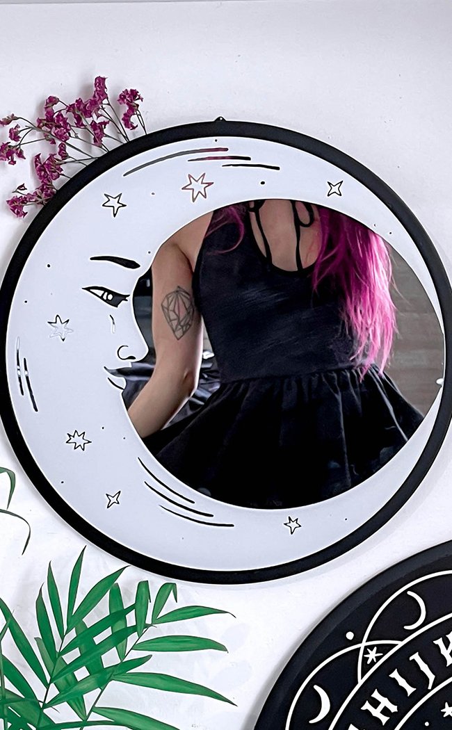 Astral Body Round Moon Wall Mirror | Killstar Australia | Alt Decor