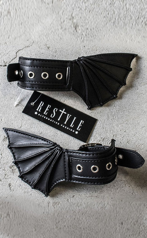 Bat Wing Wrist & Ankle Cuffs | Gothic Accessories Restyle Australia