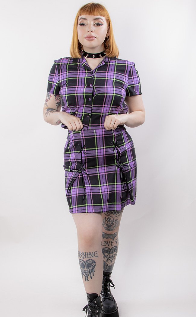 Bright Tartan Skirt | Black Friday Australia | Punk Gothic Clothing