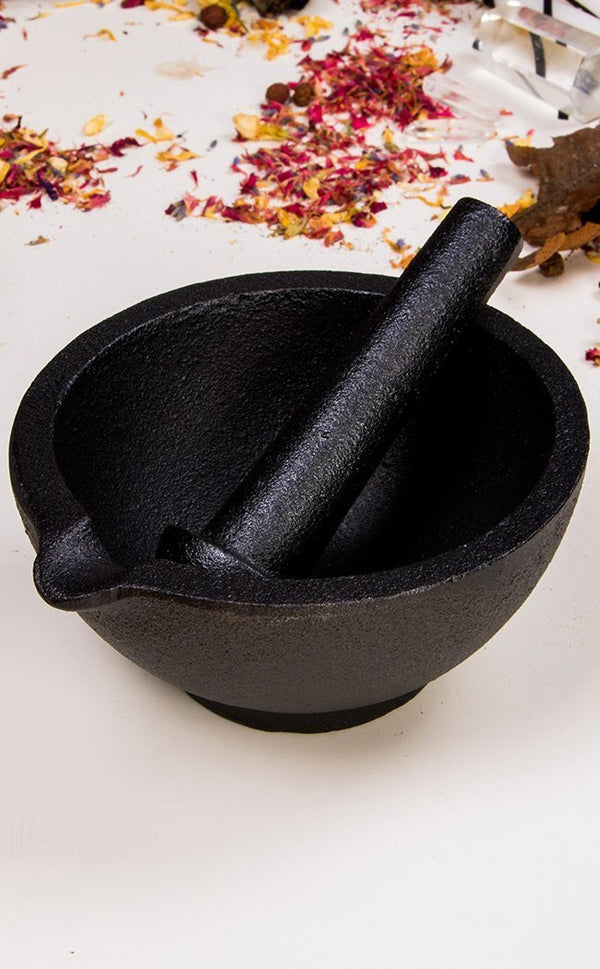 Cast Iron Mortar and Pestle