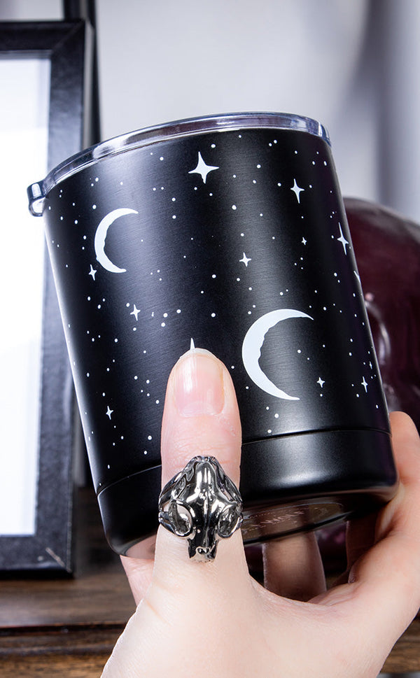 Cat Skull Steel Ring | Rogue + Wolf Australia | Gothic Jewellery