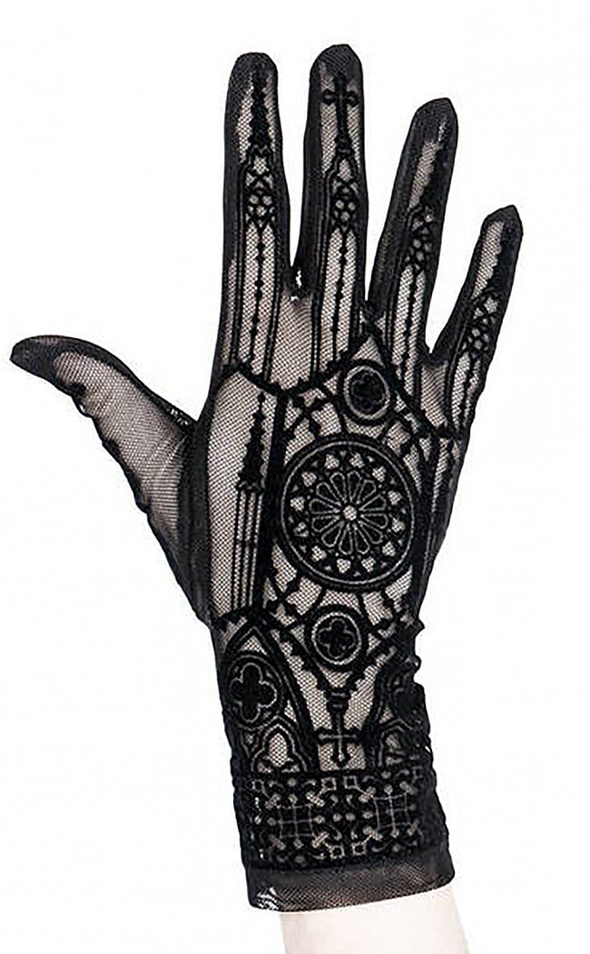 Cathedral Mesh Gloves | Restyle Australia | Formal Gothic Clothing