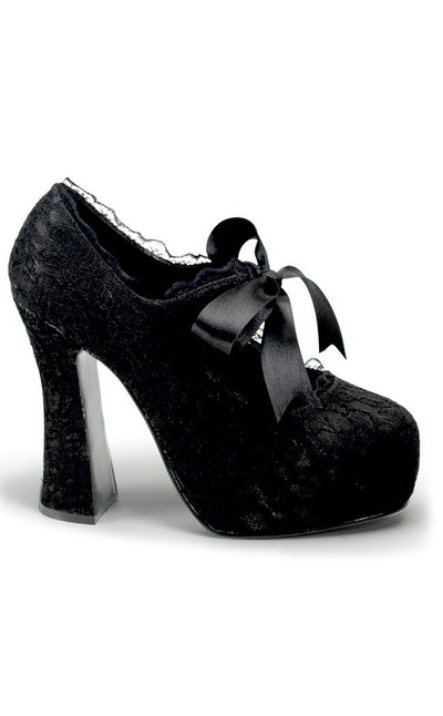 Demonia DEMON-11 Black Mary Jane Heels | Goth Formal Shoes Australia