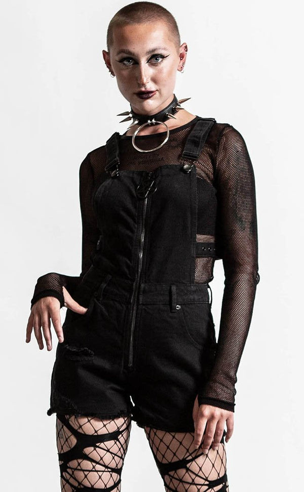 Damaged Goods Denim Overalls | Killstar Australia | Alt Goth Clothing