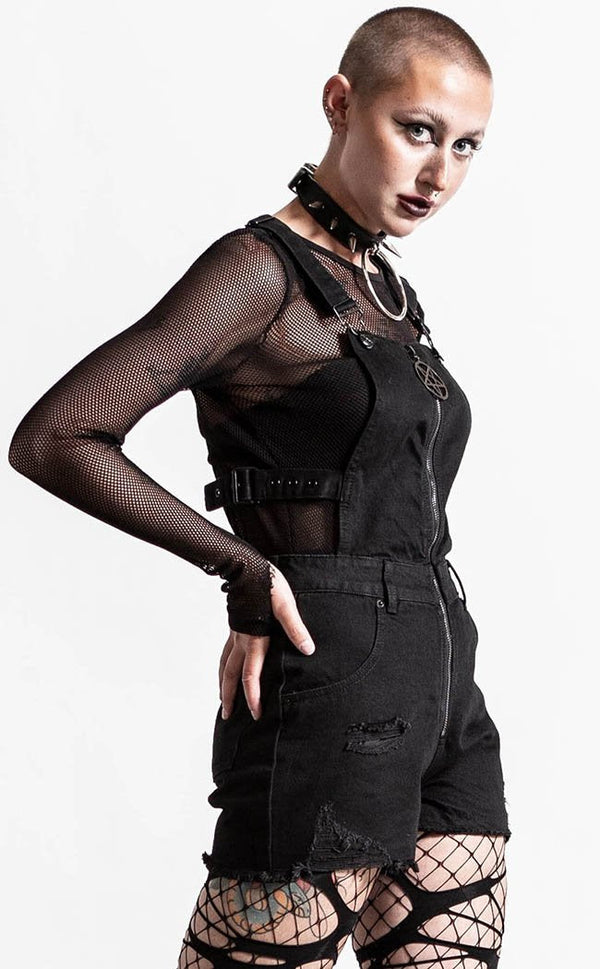 Damaged Goods Denim Overalls | Killstar Australia | Alt Goth Clothing