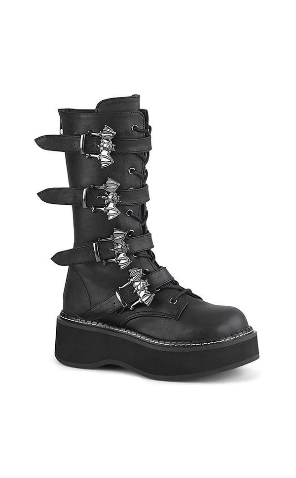 Demonia EMILY-322 Black Knee High Boots | Goth Alt Shoes Australia