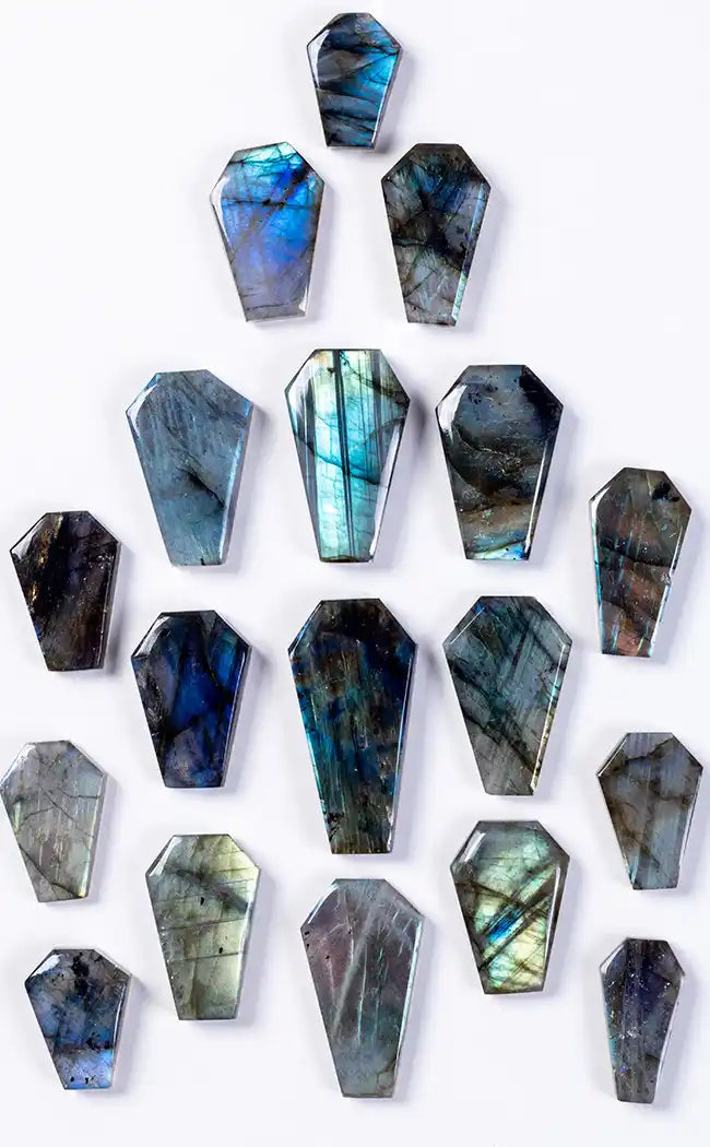 Flashy Labradorite Crescent Moons | Shop Crystals & Energy Healing