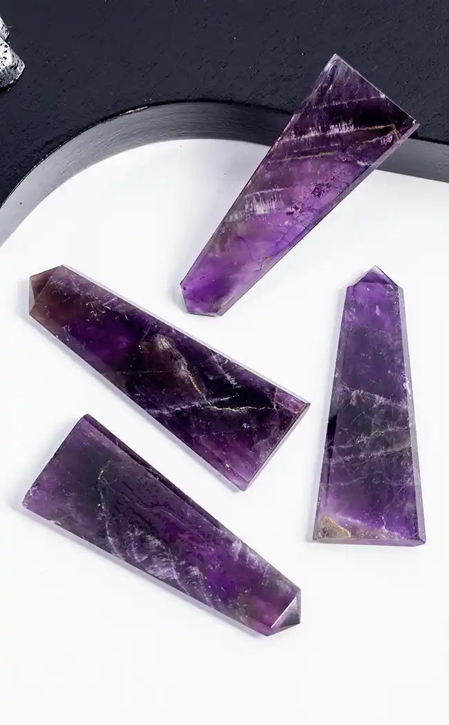 Flat Crystal Point Jewellery Making | Amethyst | Witchcraft Tools