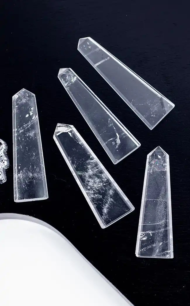 Flat Crystal Point Jewellery Making | Clear Quartz | Witchcraft Tools