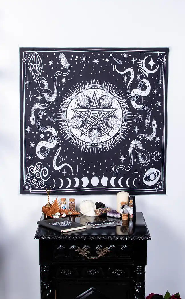 Follow the Night Altar Cloth or Tapestry | Witchcraft Shop Australia