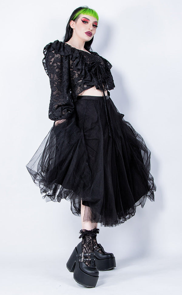 Forest Fae Tulle Skirt | Punk Rave Australia | Shop Gothic Clothing