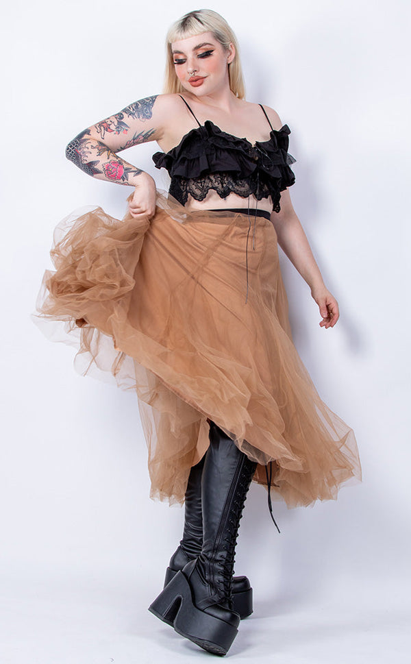 Forest Fae Tulle Skirt | Punk Rave Australia | Shop Gothic Clothing