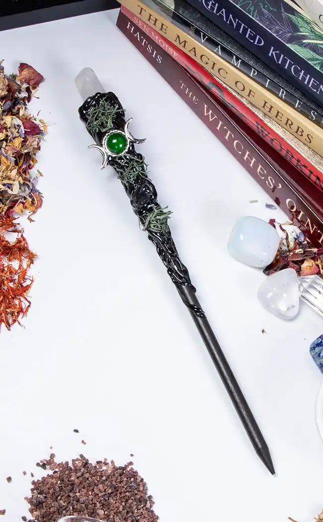 Hedge Witch Crystal Wand | Witch Tools & Altar Supplies Australia