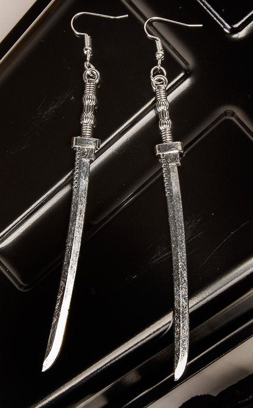 Restyle Australia | Katana Sword Earrings | Alt Gothic Jewellery