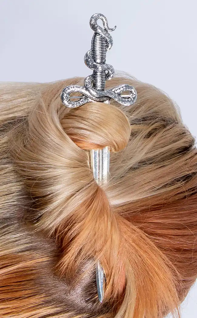 Kusanagi Snake Sword Hair Stick | Gothic Jewellery & Accessories
