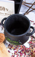 Large Herbs For Spells Cauldron Plant Pot | Gothic Homewares & Gifts