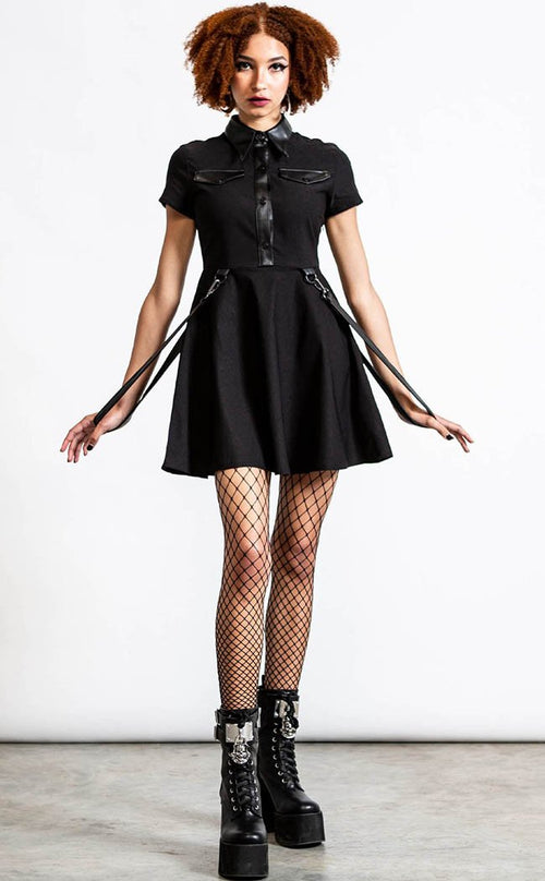 Menace Grunge Collar Dress | Killstar Australia | Alternative Clothing