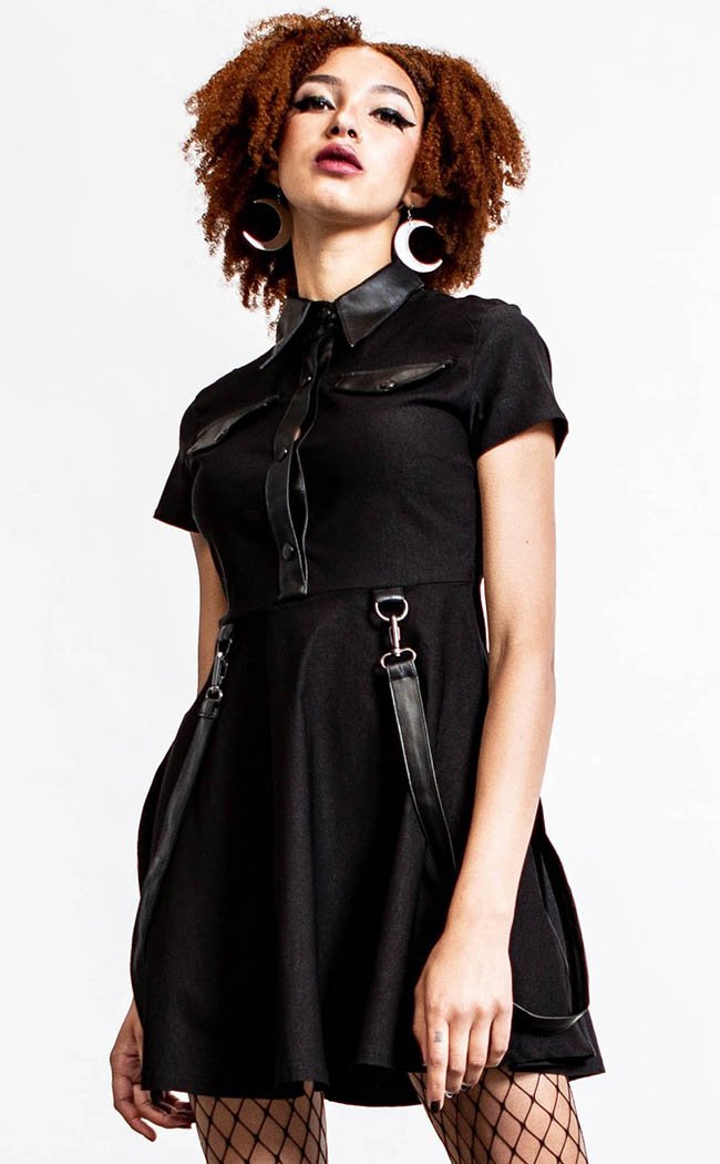Menace Grunge Collar Dress | Killstar Australia | Alternative Clothing