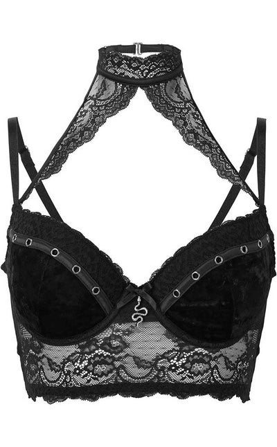 Mercy Black Lace Bra | Killstar Australia | Luxury Gothic Lingerie
