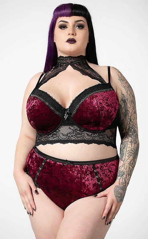 Mercy Blood Lace Bra | Killstar Australia | Luxury Gothic Lingerie