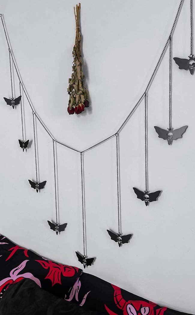 Moth Hanging Banner | Killstar Australia | Witchy Gothic Homewares