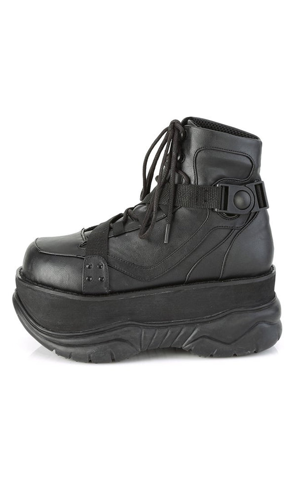 Demonia NEPTUNE-181 Black Platform Ankle Boots | Gothic Shoes Australia
